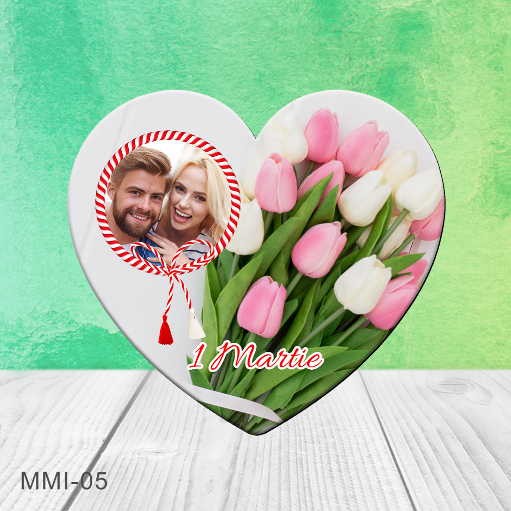 Magnet personalizat Martisor Inima MMI-05 - Gift Art